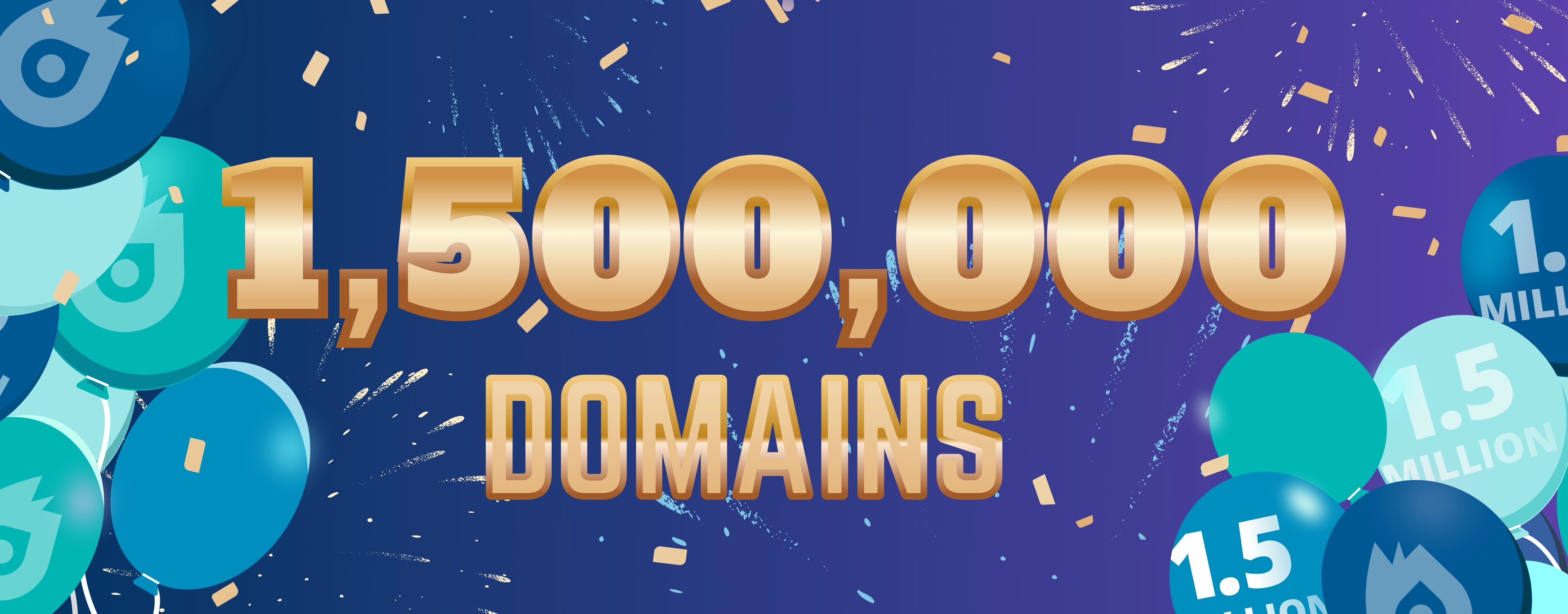 Dynadot Journeys to 1.5 Million!